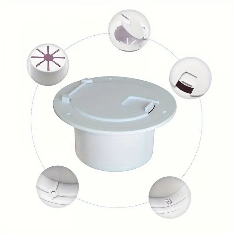 Power Cable Outlet Hatch White - Residual Voltage Technology