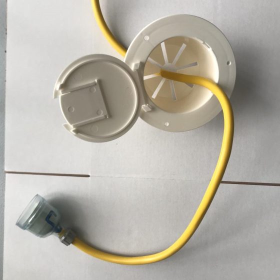 Power Cable Outlet Hatch Black - Residual Voltage Technology